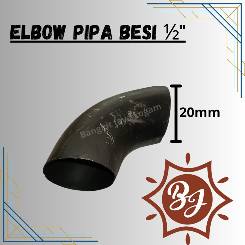 Jual Elbow Besi Pipa Las Ukuran 1/2 inch // Elbow Lbow Keni Knee Pipa ...