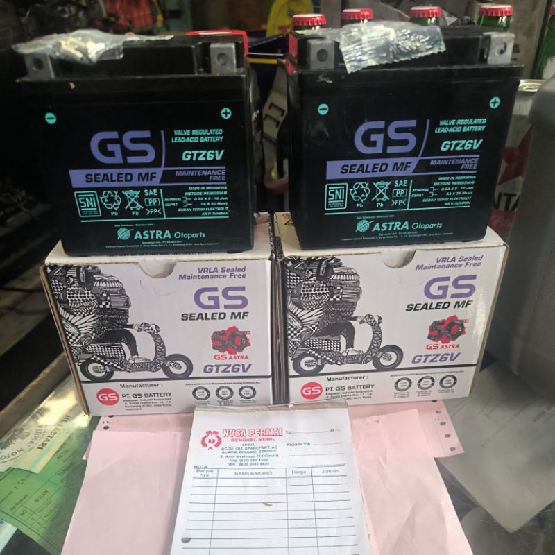 Jual AKI GS GTZ6V ASLI harga mahal karena 100% asli | Shopee Indonesia
