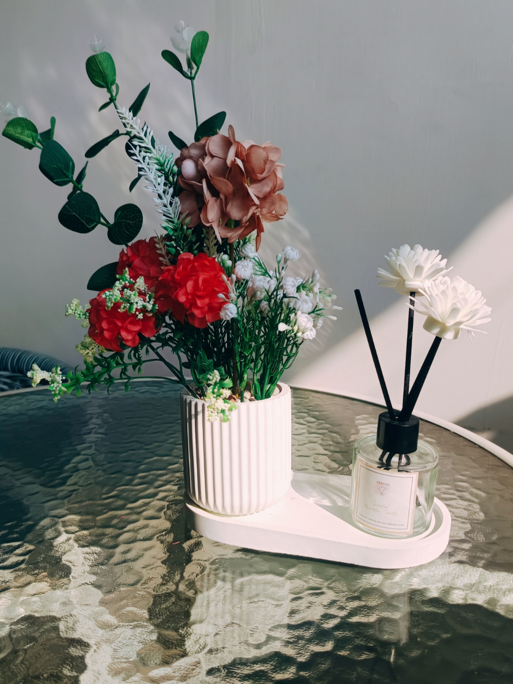 Jual HIASAN RANGKAIAN BUNGA HYDRANGEA ARTIFICIAL MIX / HOME DECOR ...