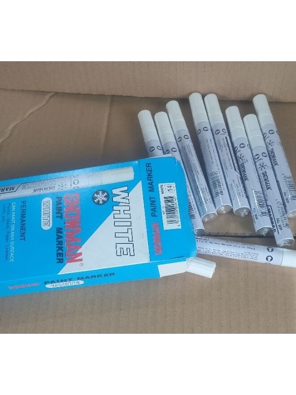 Jual Spidol WHITE / PUTIH Snowman Paint Marker Permanent Harga 1 Pcs ...