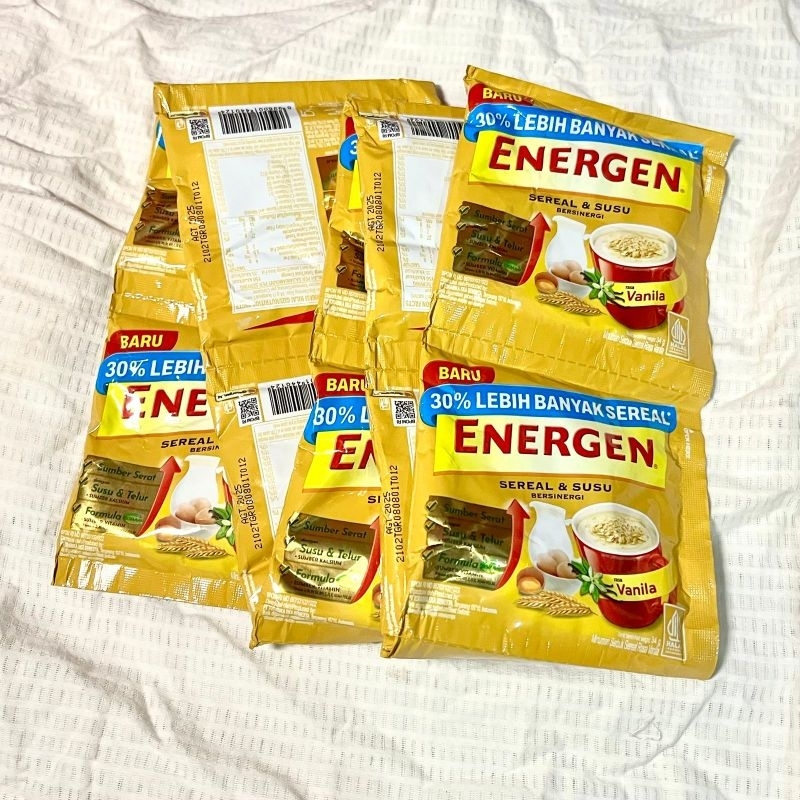Jual Energen Susu Sereal Berenergi 1 Renceng isi 10 Sachet Rasa Kacang ...