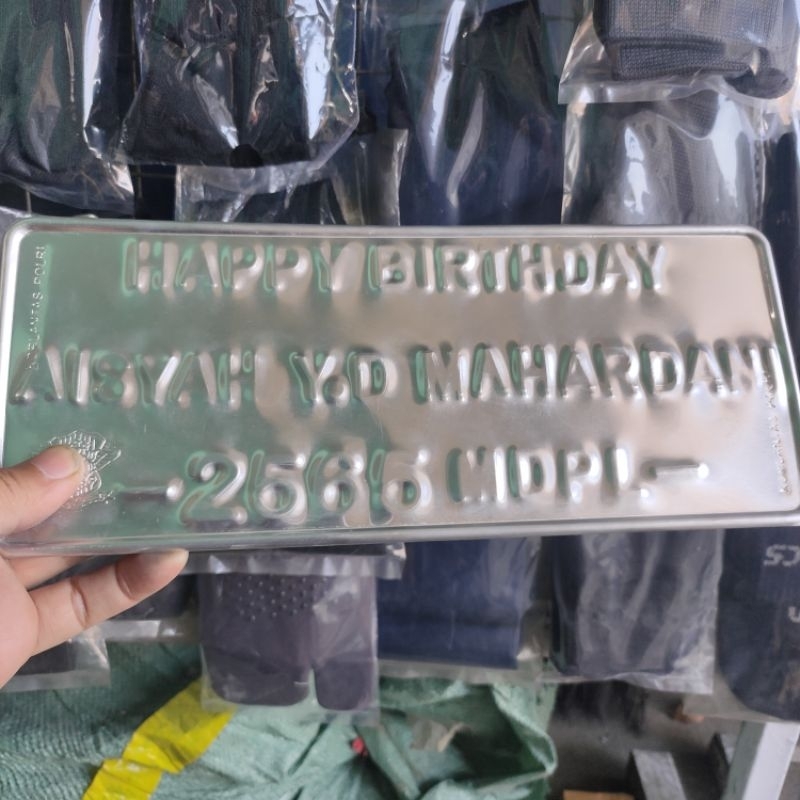 Jual Plat Nomor Motor Variasi Custome Satuan Bukan sepasang Sesuai ...