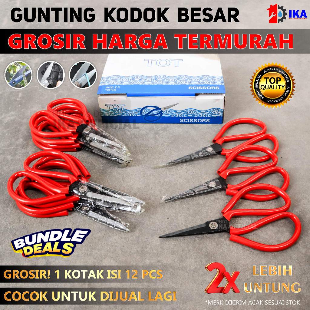 Jual 1 Box Grosir Gunting Kodok (Bahan kain) / GUNTING KAIN KODOK ...