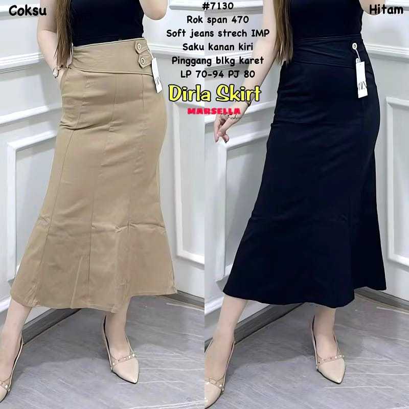 Jual ROK MERMAID FIT & FLARE // ROK WANITA MODEL DUYUNG | Shopee Indonesia