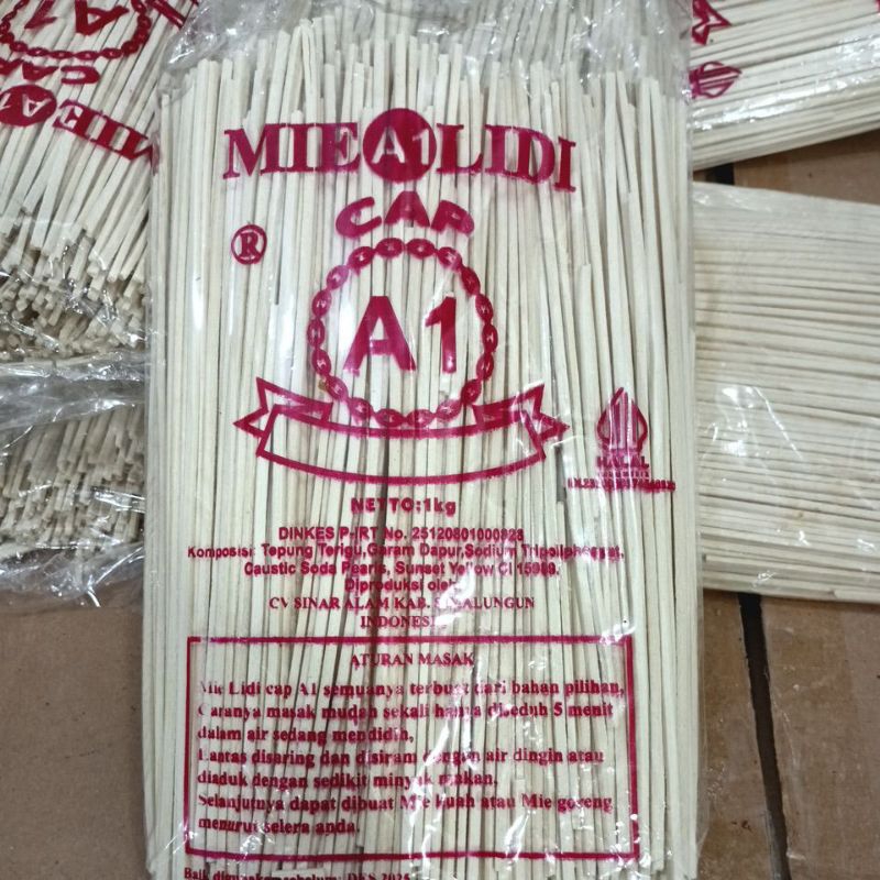 Jual Milidi/Mie lidi Mie gomak cap A1 putih/kuning 1 kg | Shopee Indonesia