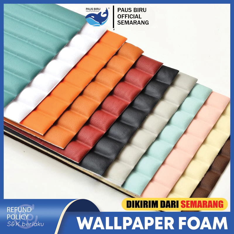Jual Paus Biru - Wallpaper Dinding Kulit Sticker Foam Ukuran 76x23cm ...