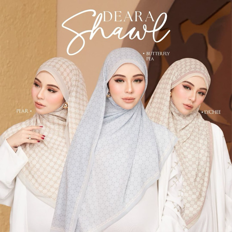 Jual DEARA SHAWL PASHMINA MOTIF DEARA MALAYSIA PASHMINA PREMIUM ...