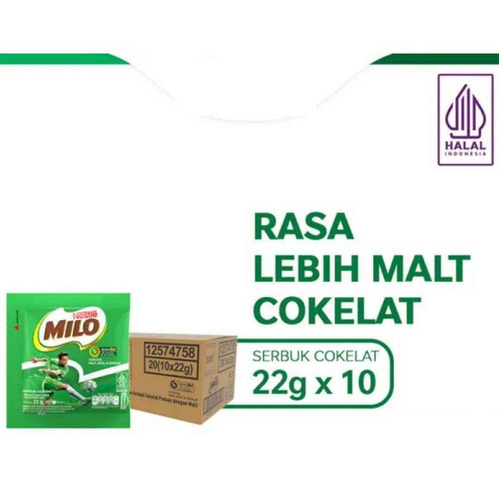 Jual MILO ActivGo Sachet 22gr (Isi 10) Nestle | Shopee Indonesia