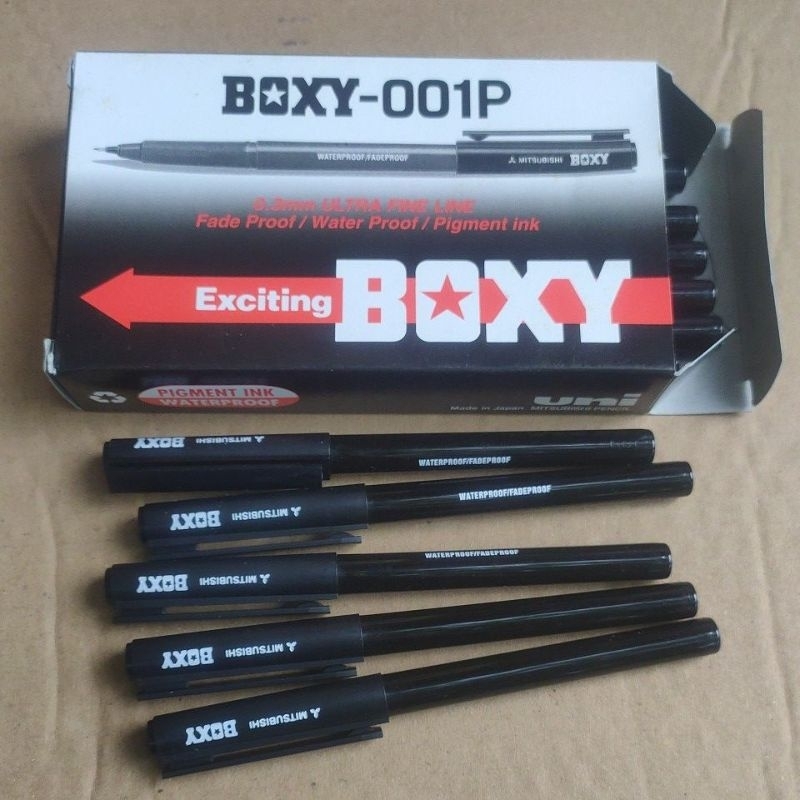 Jual Pulpen BOXY-001P 0.3mm Ultra Fine Line Fade Proof / Water proof 1 ...