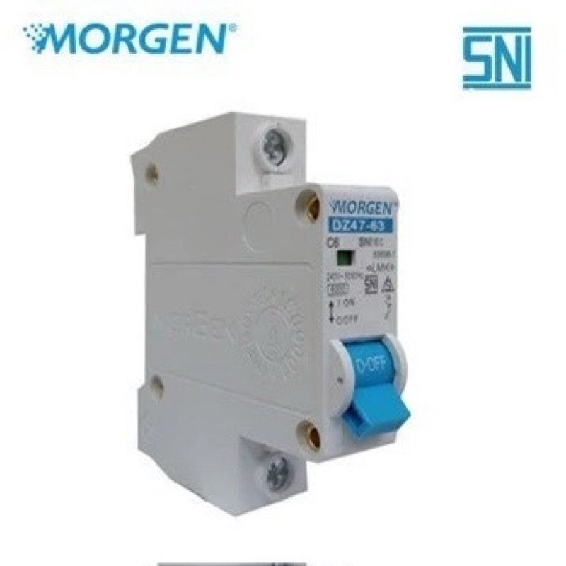 Jual MCB MORGEN 1P 1 PHASE 1 PAS 1 P MORGEN / VISERO MCB PLN BIRU MURAH MERIAH MCB SNI 2A 4A 6A ...