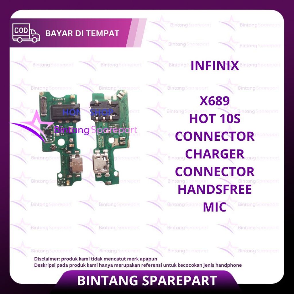 Jual FLEXIBEL INFINIX X689 + CONNECTOR CHARGER + CONNECTOR HANDSFREE ...