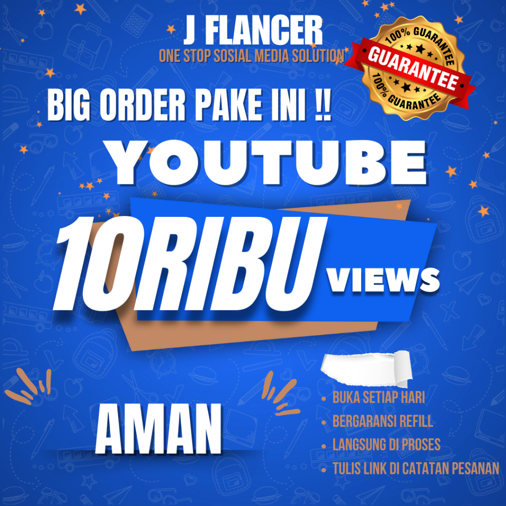 Jual 10 RIBU VIEW YOUTUBE TRAFFIC IKLAN | Shopee Indonesia