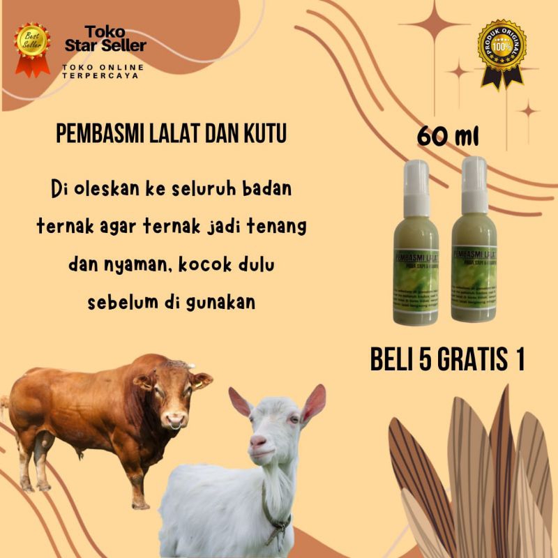 Jual RACUN LALAT MANTIH DAN PEMBASMI KUTU PADA SAPI DAN KAMBING ...