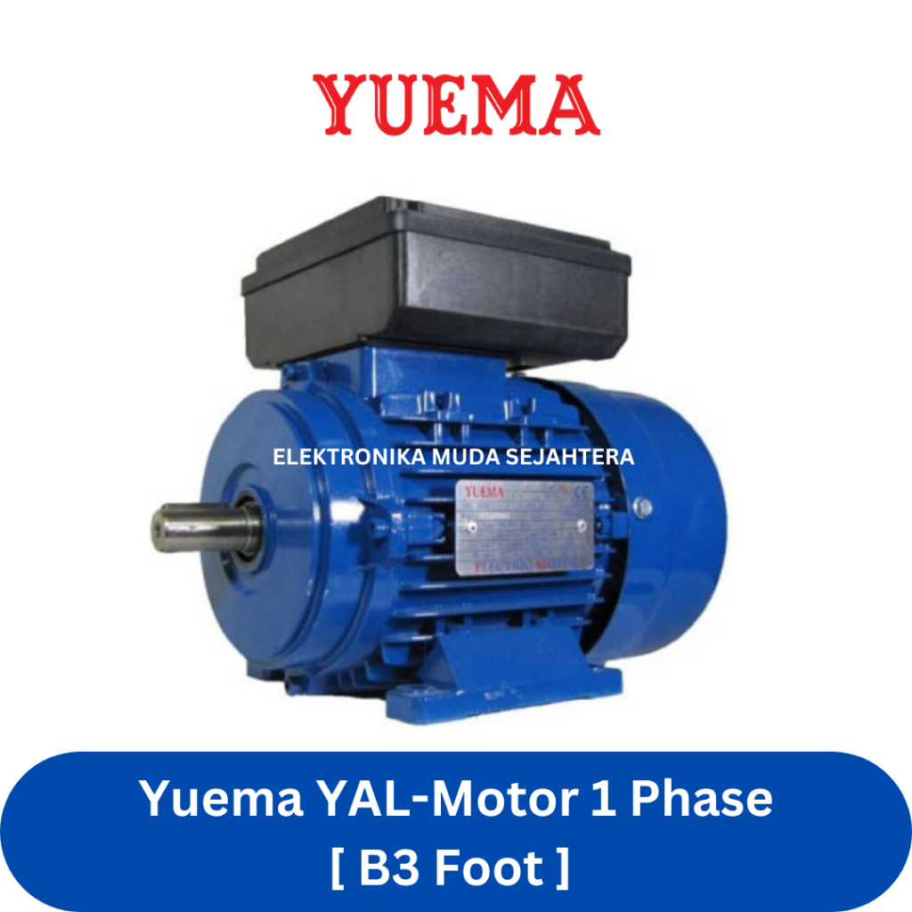 Jual YUEMA Electric Motor 1Phase 1.5KW / 2HP 220V/240V 50HZ B3 Foot | Shopee Indonesia