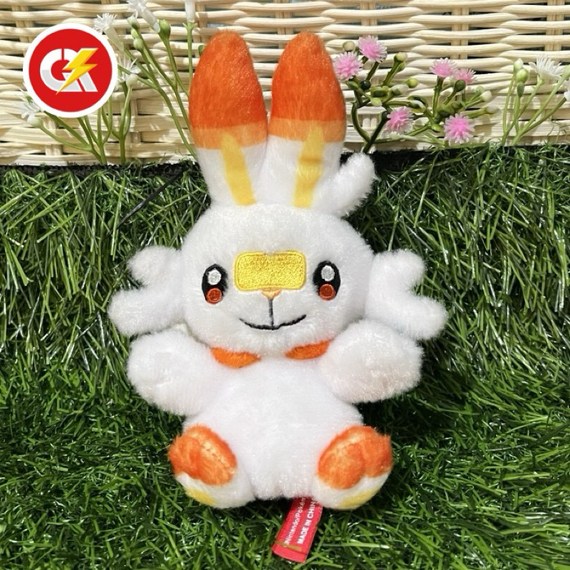 Jual Boneka Jari Plush Keychain Pokemon Scorbunny Baby Original T-ARTS ...