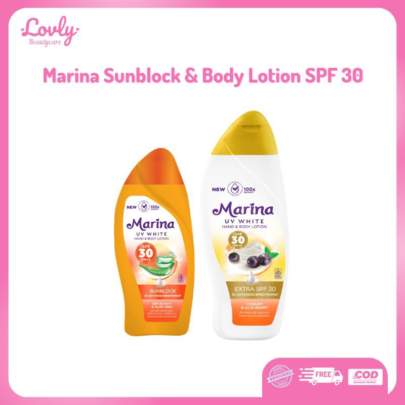 Jual Marina UV White Sunblock SPF 30 85ml | Marina UV White Extra SPF ...