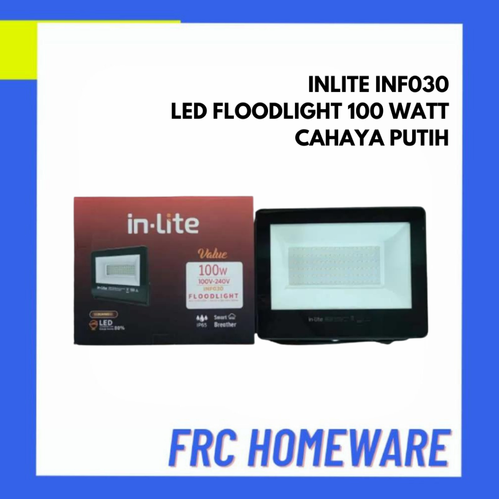 Jual InLite Lampu Sorot FloodLight LED Value 100W 100 WATT INF030 ...