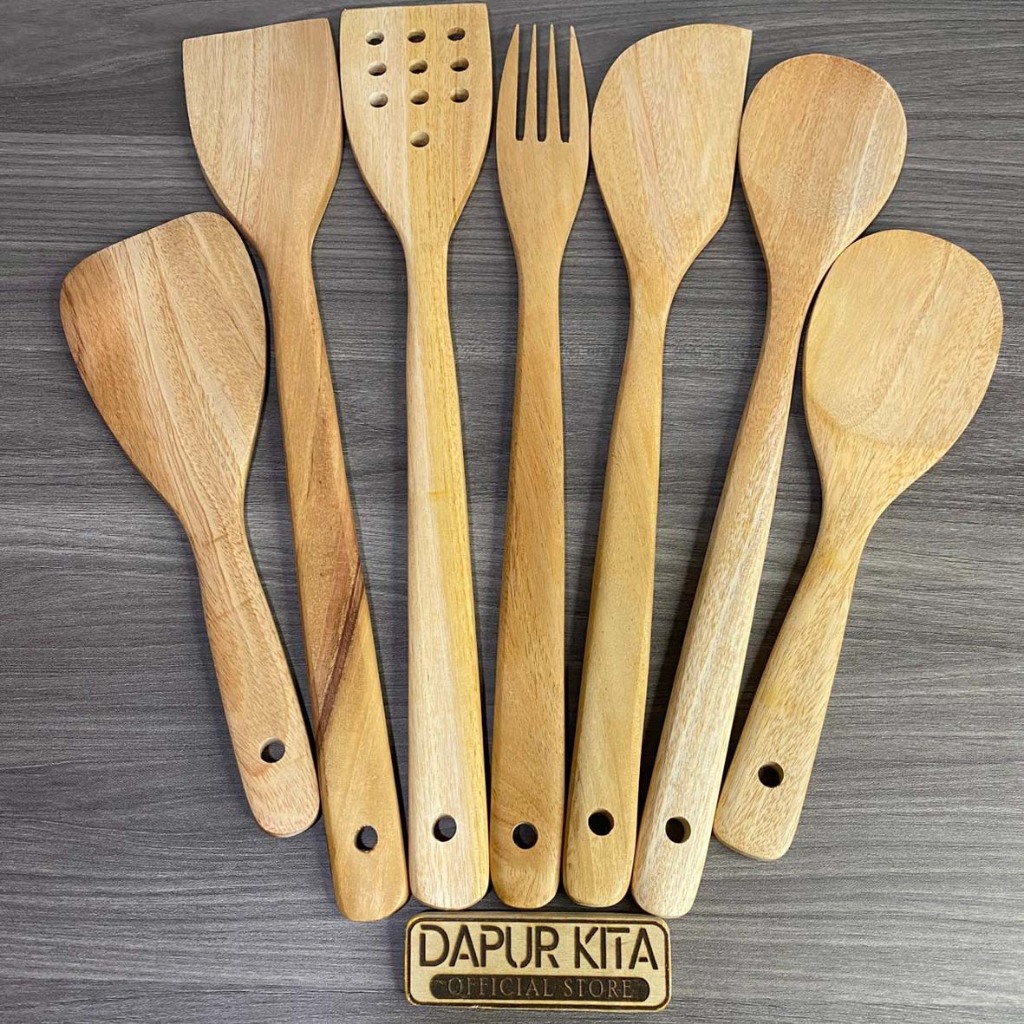 Jual Sutil / Sodet / Spatula Kayu Mahoni [ECER] | Shopee Indonesia