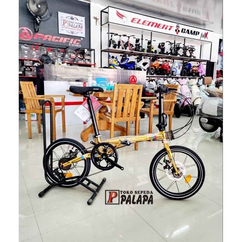 Jual SEPEDA LIPAT 16 ELEMENT TROY UV CHROME EDITION 8 Speed Seli ...