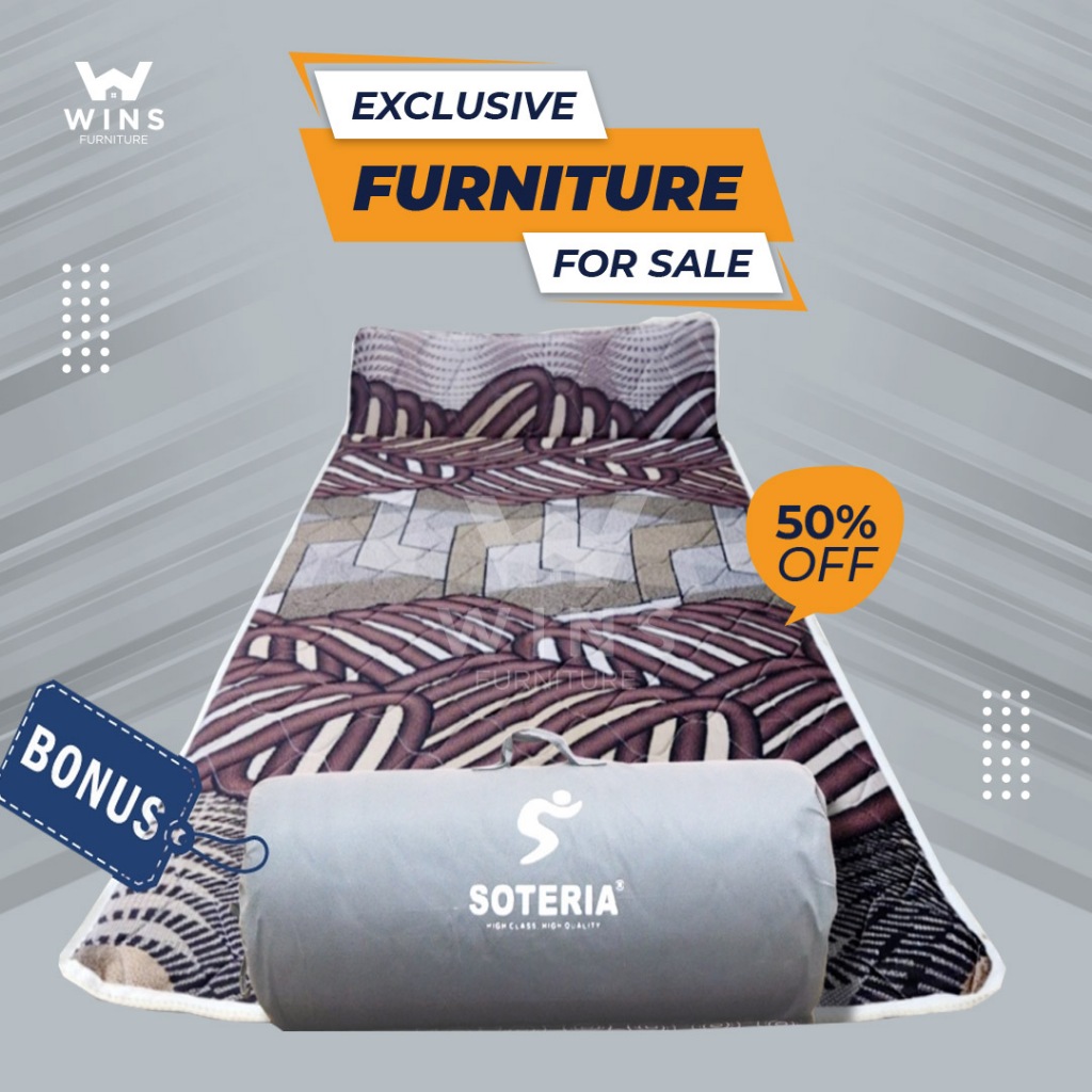Jual Wins Kasur Lipat Gulung Soteria Bonus Tas Ekonomis Serbaguna ...