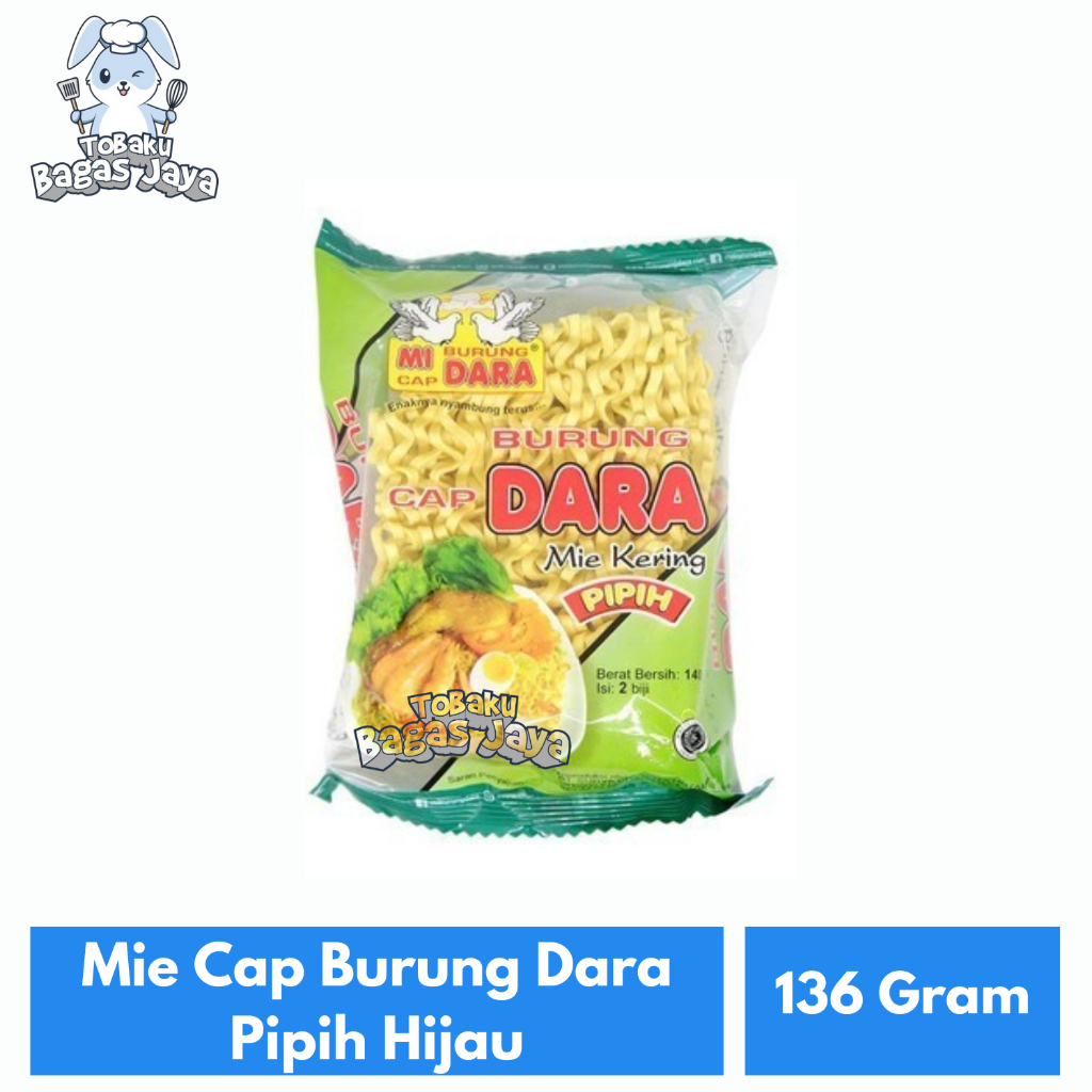 Jual Mie Cap Burung Dara Pipih Hijau 136 Gram | Shopee Indonesia