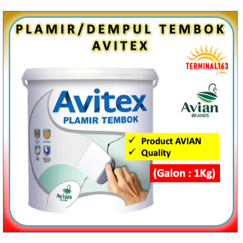 Jual plamir tembok avitex 1Kg | Shopee Indonesia