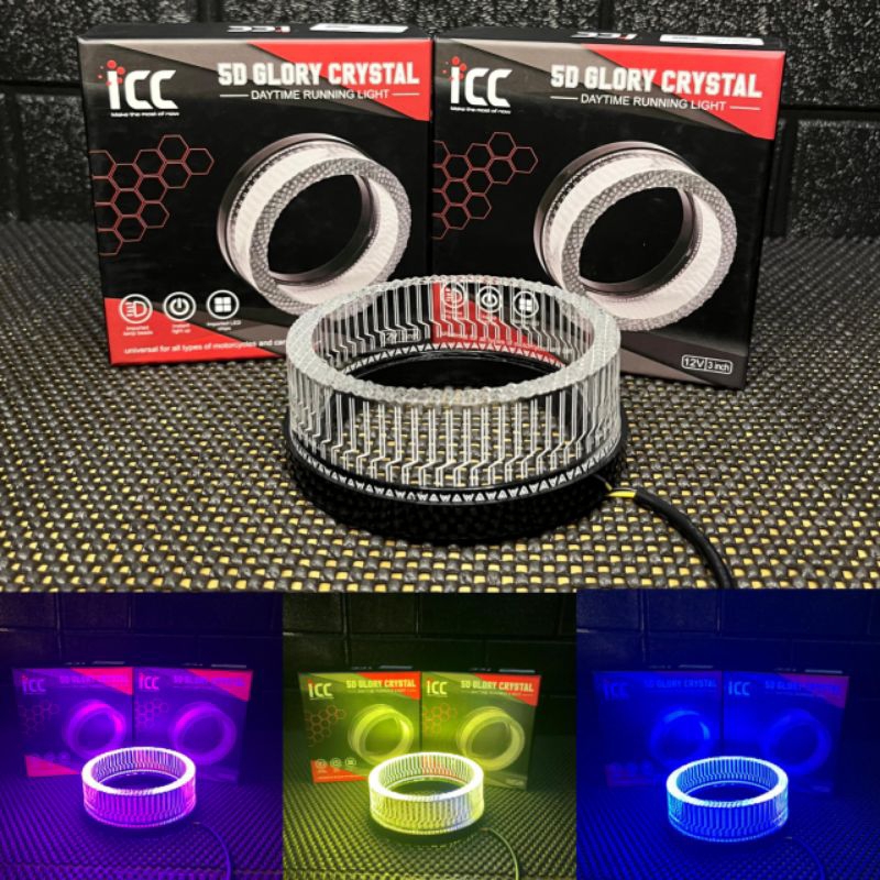 Jual SHROUD 5D 3 INCH BULAT WRGB BLUETOOTH APP ANDROID IOS CONTROLLER ...