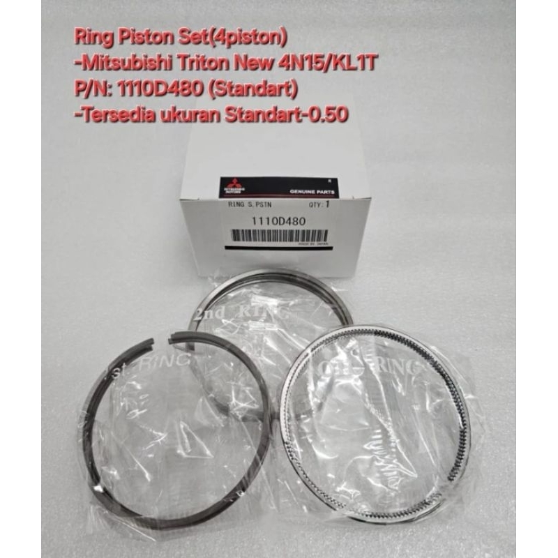 Jual RING SEHER RING PISTON SET TRITON NEW 4N15/KL1T STD-0. 50 1110D480 ...