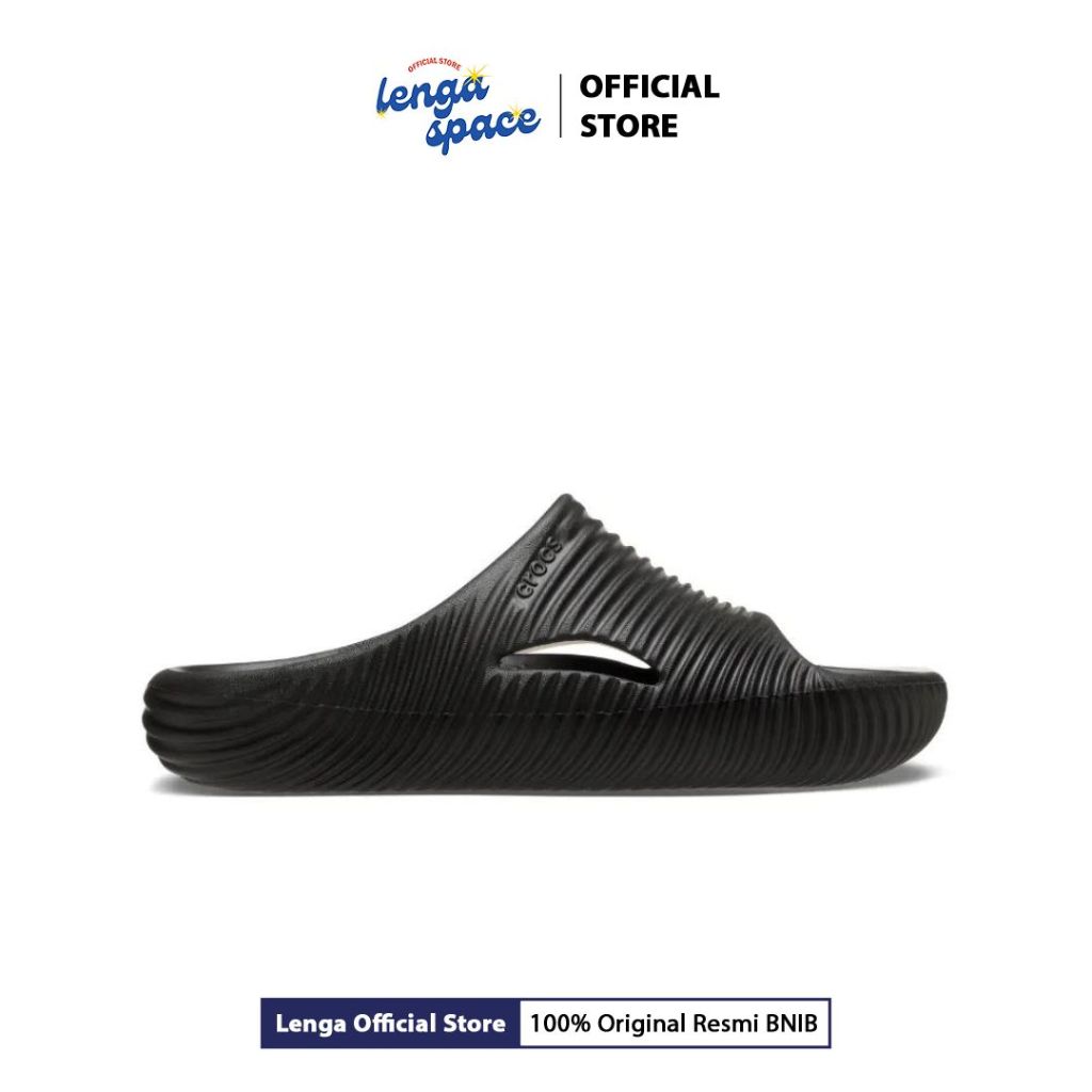 Jual Sandal Slide Unisex Crocs Mellow Recovery - Black (210333-001 ...