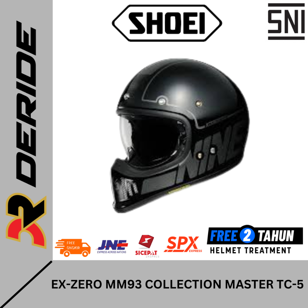 Jual Shoei Ex Zero MM93 Collection Master TC 5 Helm Full Face Cakil Classic SNI Original ...