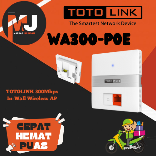Jual TOTOLINK WA300-PoE Wireless Access Point (Wall Platet) | Shopee Indonesia