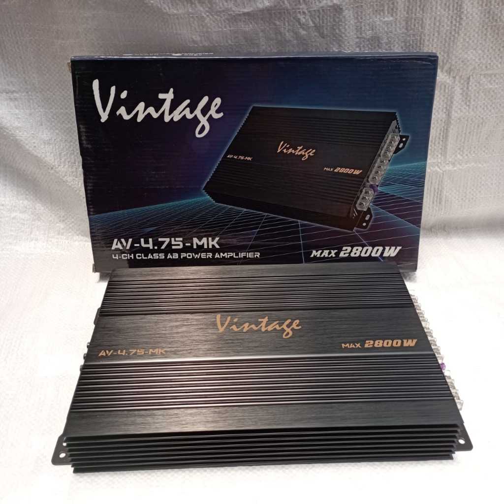 Jual Power 4 channel VINTAGE AV-4.75-MK AUDIO 4 Chanel AV-4.75 - MK 4 ch Power audio Mobil ...