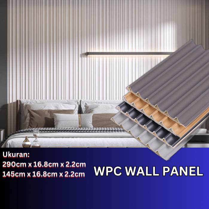 Jual WOOD Panel Dinding WPC Motif Kayu 290cm x 16.8cm Dekorasi Latar ...