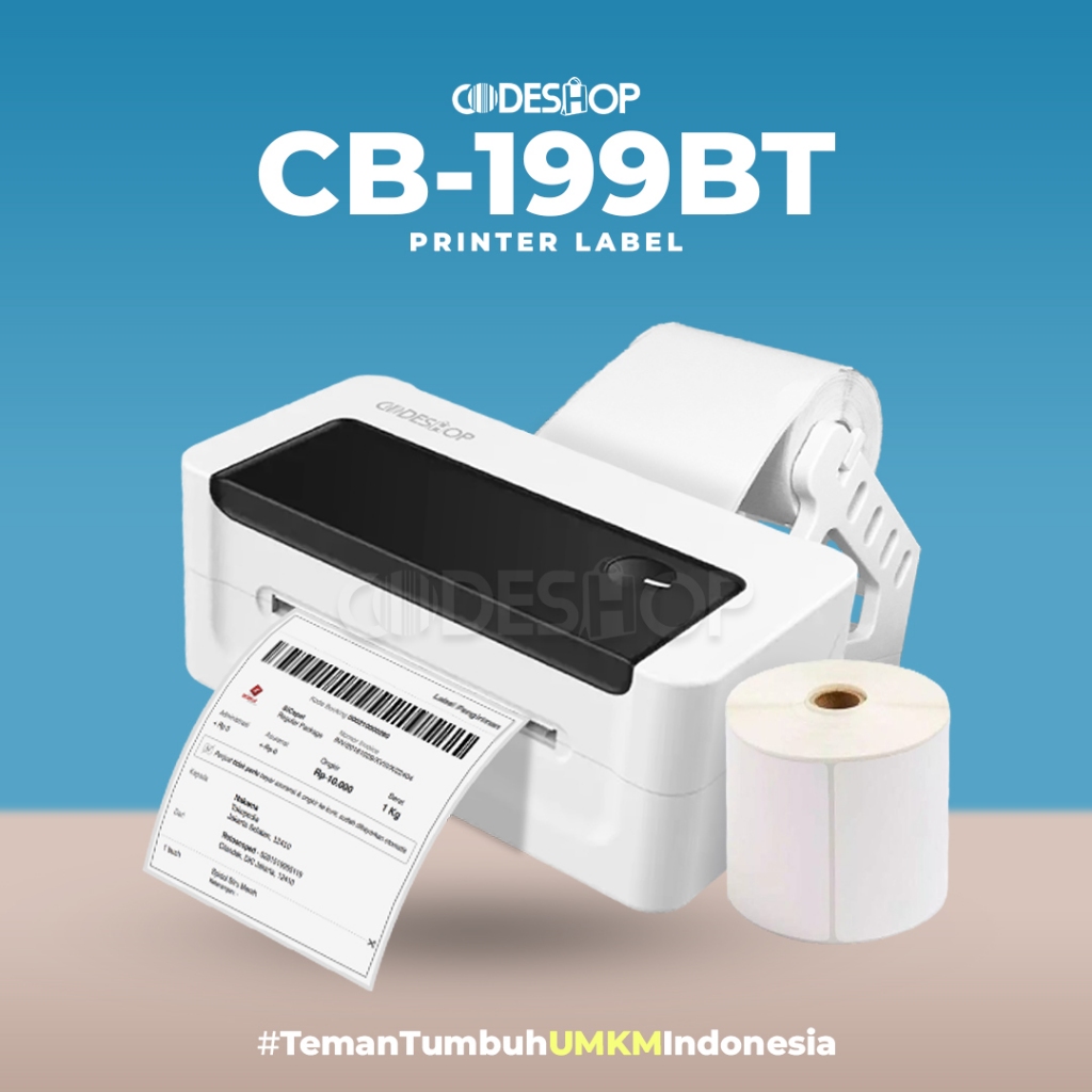 Jual Printer Label Barcode Thermal Codeshop CB-160BT Cetak Resi ...