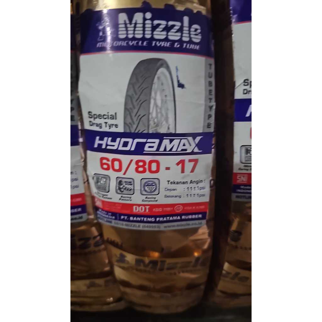 Jual Ban Mizzle Tubetype 60/80-17 Hydra Max HydraMax Drag Compound ...