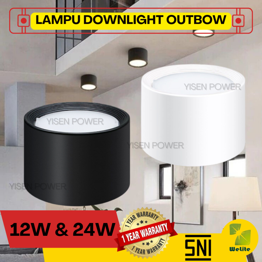 Jual Downlight Outbow LED Lampu Plafon Downlight Outbow 12 Watt 24 Watt | Shopee Indonesia