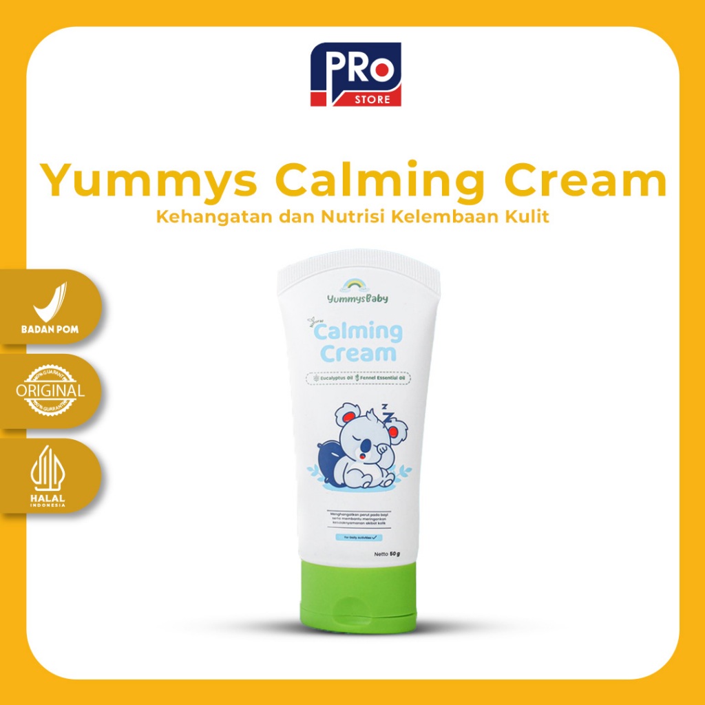 Jual Calming Cream YUMMYS BABY 50Gram Memberikan Kehangatan Perut dan ...