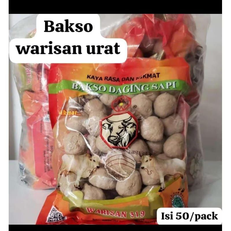 Jual Bakso Urat Warisan Daging Sapi isi 50pcs | Shopee Indonesia