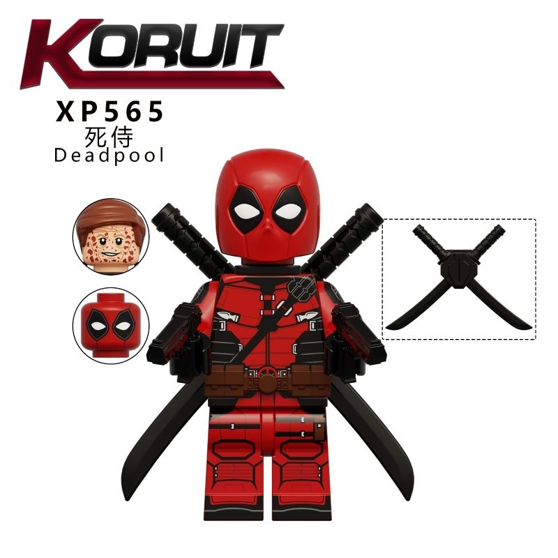 Jual mainan anak minifigure deadpool plus senjata pedang rambut 2 hs ...