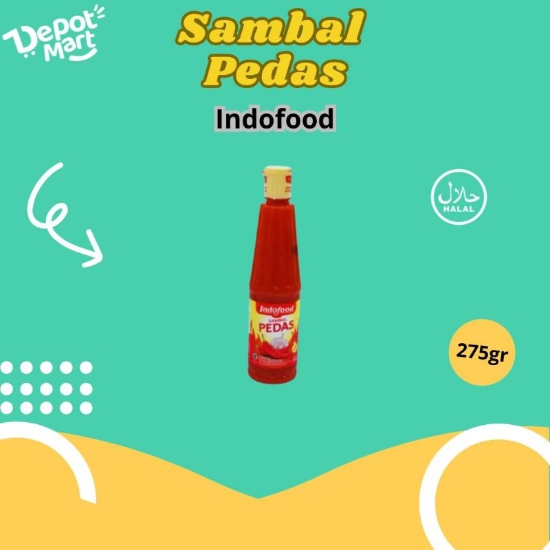 Jual Indofood Saus Sambal botol 275ml Depot Mart | Shopee Indonesia