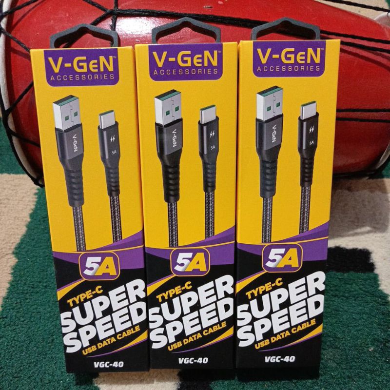 Jual Kabel Data V-Gen VGC-40 Super Speed 5A | Shopee Indonesia