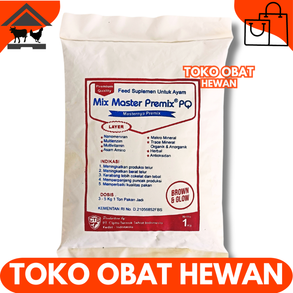 Jual MIX MASTER PREMIX LAYER 1 KG - Premix Ayam Petelur Suplemen Pakan ...