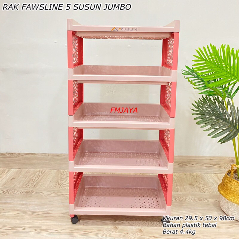 Jual FAWSLINE RAK 5 SUSUN 205B JUMBO || RAK FAWSLINE 5 SUSUN + RODA ...