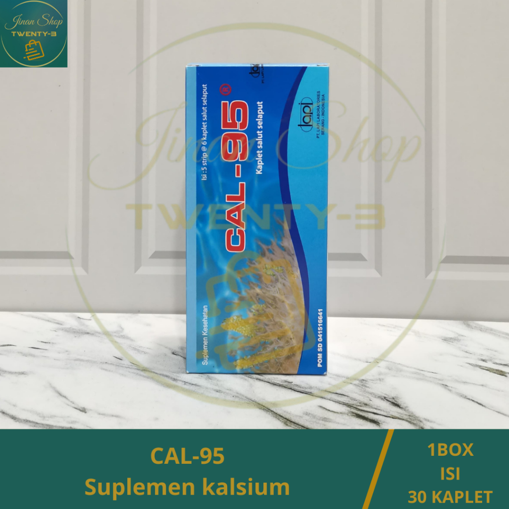 Jual cal 95 box 30 kaplet - untuk osteoporosis karena berbagai sebab ...