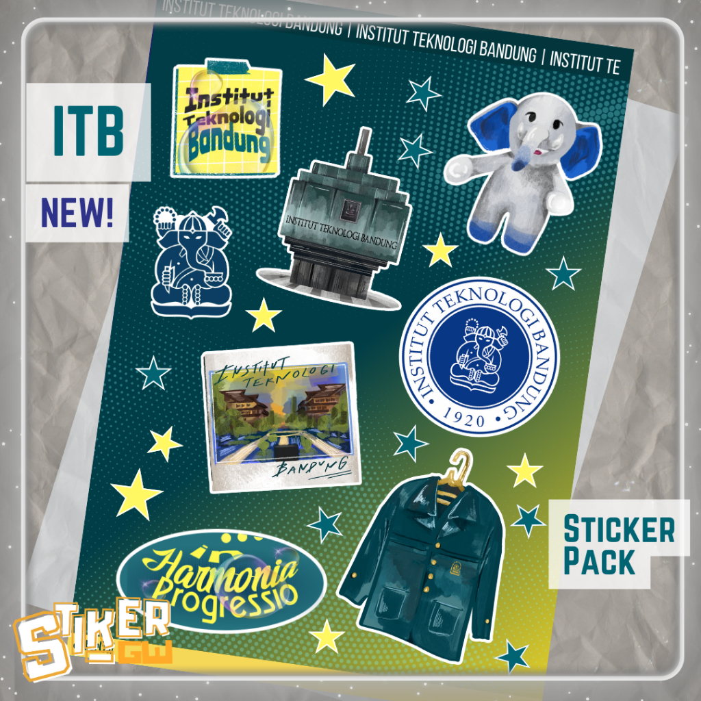 Jual [NEW] Sticker Pack ITB | STIKER INSTITUT TEKNOLOGI BANDUNG ...