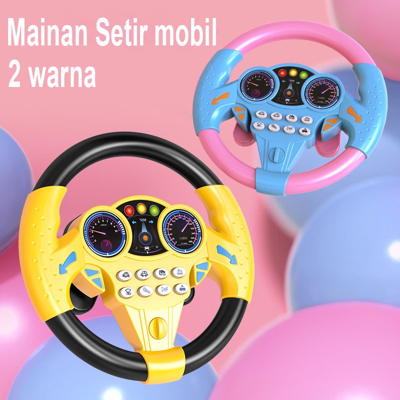 Jual Mainan Setir Mobil untuk Anak kecil 2 warna / Mainan Setiran ...