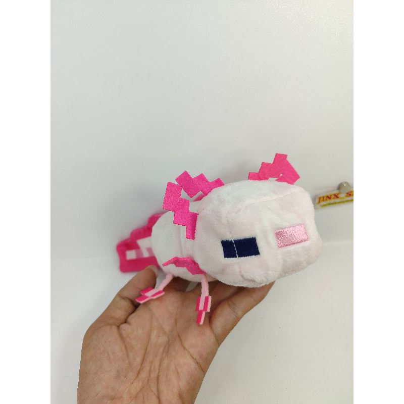 Jual boneka Minecraft axoloth salamender original mojang | Shopee Indonesia