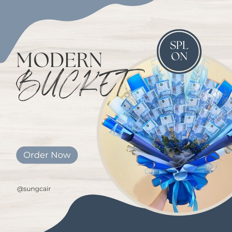 Jual MODERN BUCKET MONEY UNTUK KADO | Shopee Indonesia