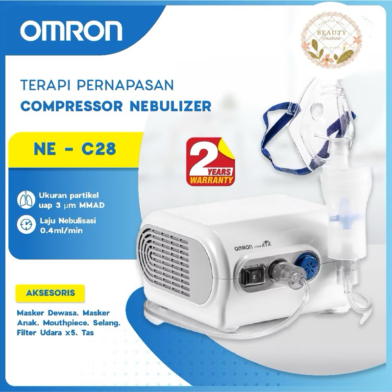 Jual Nebulizer Omron NE C28 Original Garansi plus Buble Wrap | Shopee Indonesia