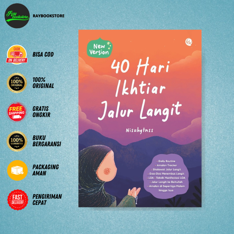 Jual Buku 40 Hari Ikhtiar Jalur Langit - Nisa Hayatun - Wahyu Qolbu | Shopee Indonesia